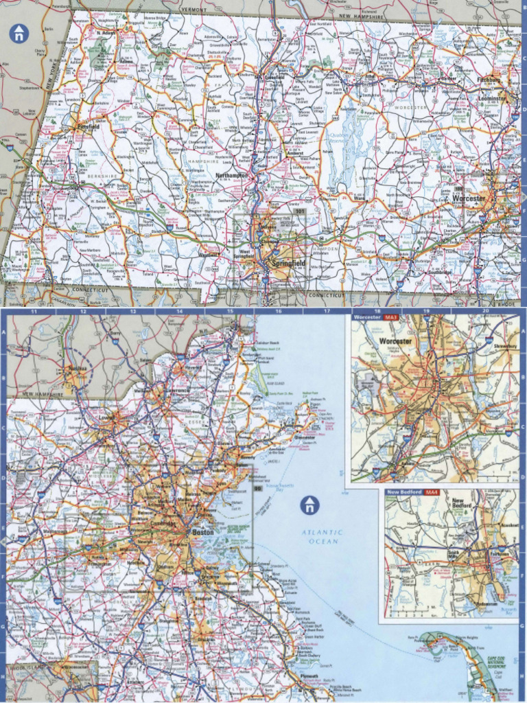 Massachusetts Road Map | PDF