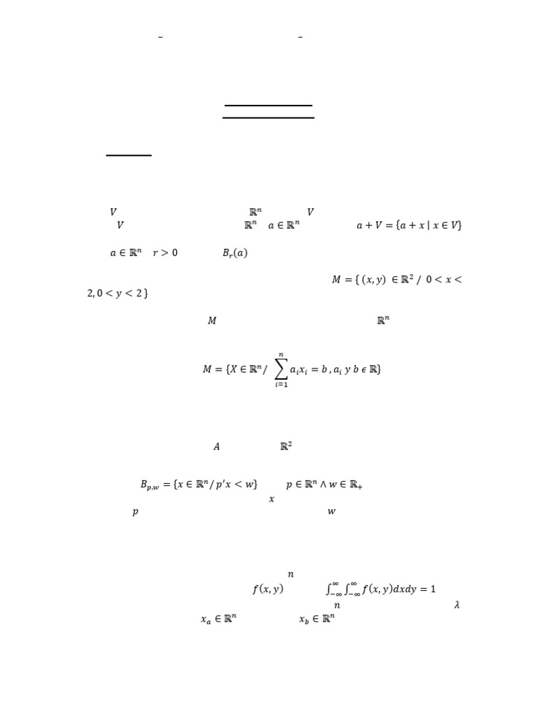 EXAMEN3 | PDF | Espacio vectorial | Conjunto convexo