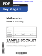 2019 Key Stage 2 Mathematics Paper 2 - Reasoning | PDF