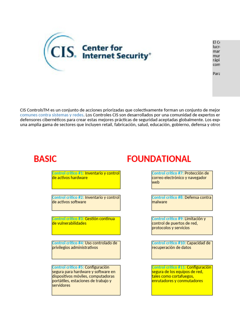 CIS Controls Version 7 SGSI | PDF | La seguridad informática | Seguridad