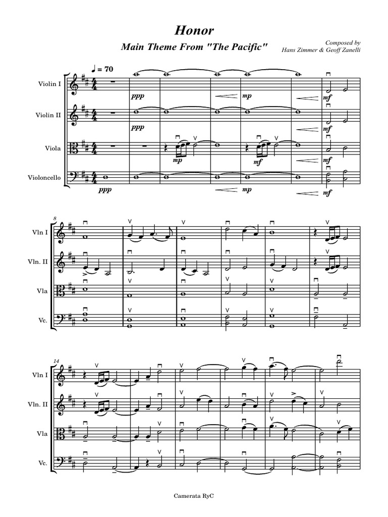 The Pacific - Partitura - y - Partes | PDF | Bowed Instruments | Music ...