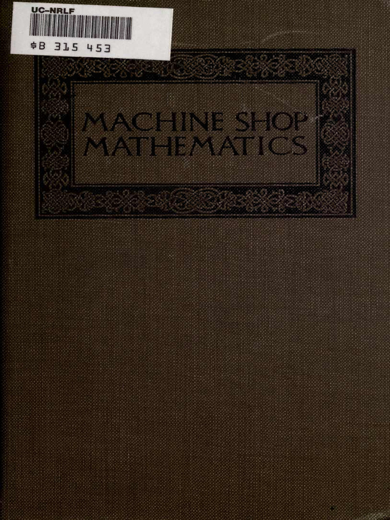 Machine Shop Mathematics Essentials | PDF