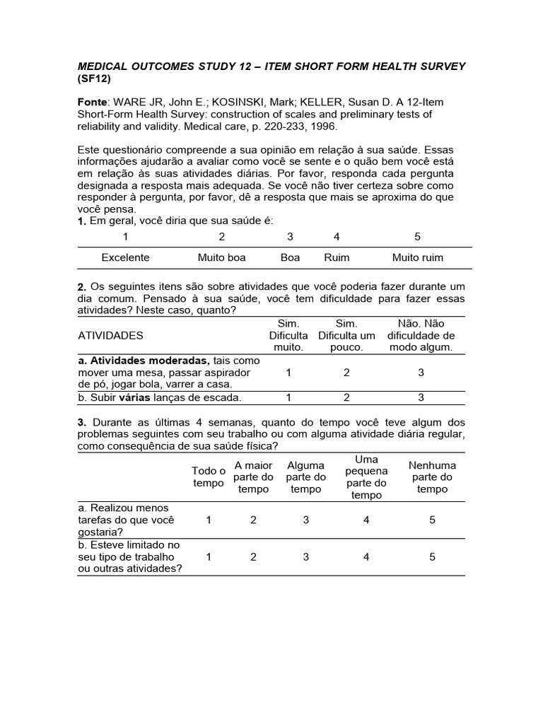 3 SF 12 | PDF | Tempo