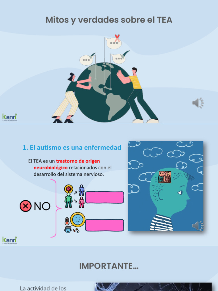 MITOS Y VERDADES Sobre El TEA | PDF | Autismo | Síndrome de Asperger