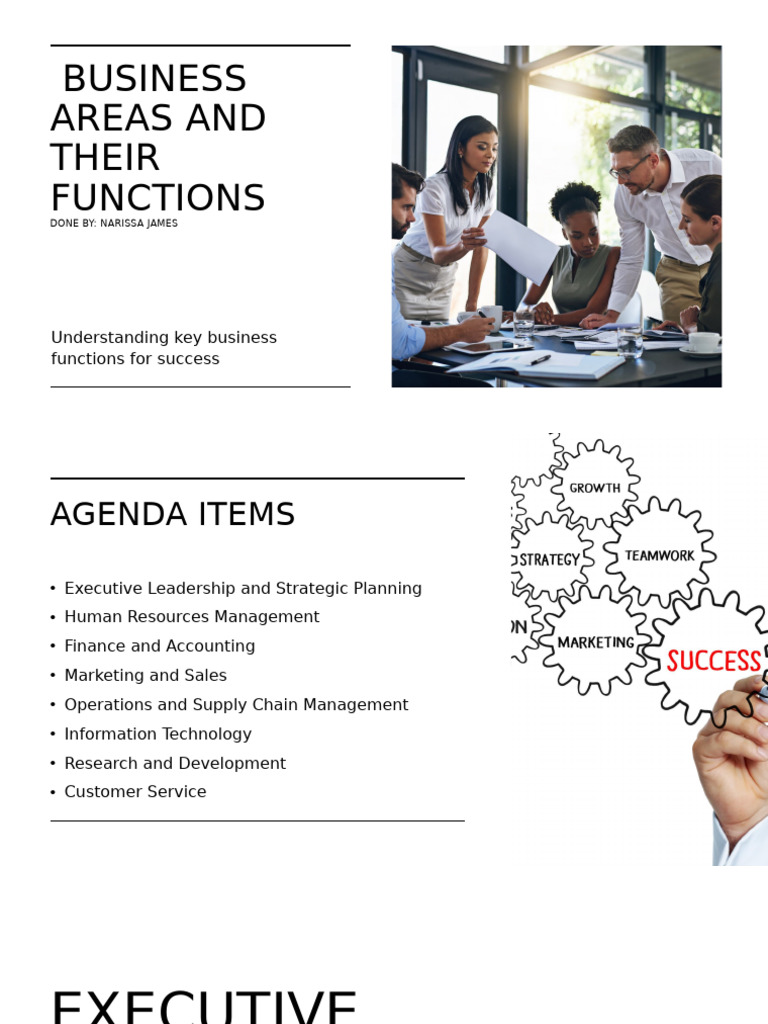 Business Areas and Their Functions | PDF | Strategic Planning | Marketing