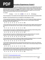 Multidimensional Inventory of Dissociation Mid 60 | PDF | Dissociation ...