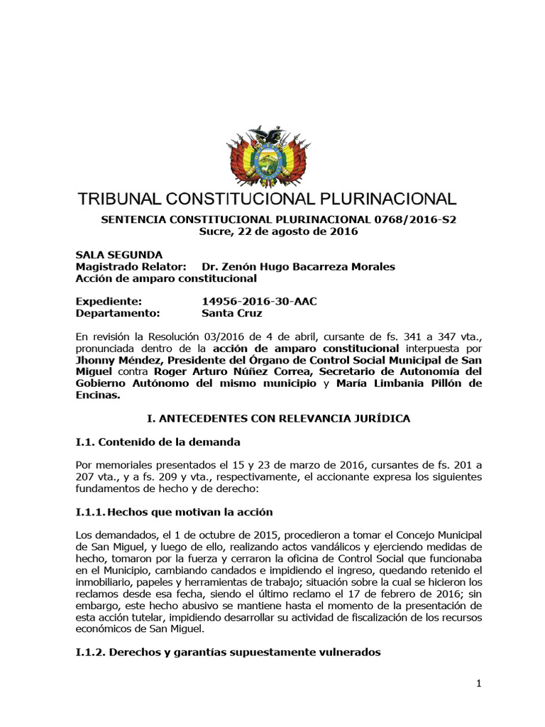 scp hechos permanentes y continuios | PDF | Gobierno | Separación de ...