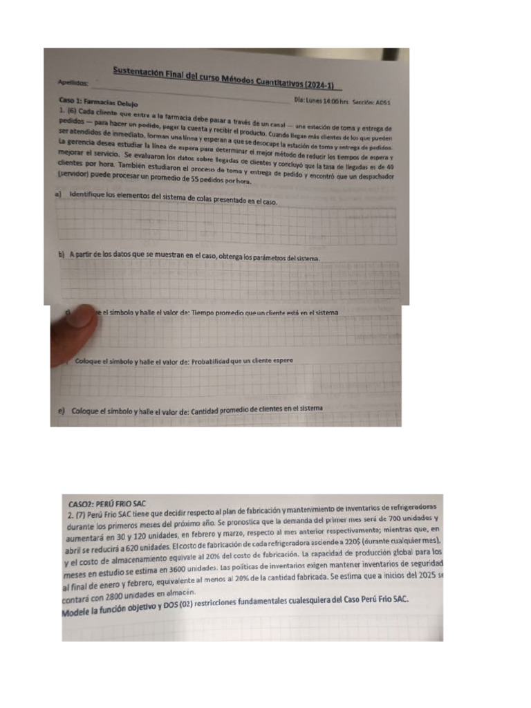 Metodos Cuantitativos - Sust. Final | PDF