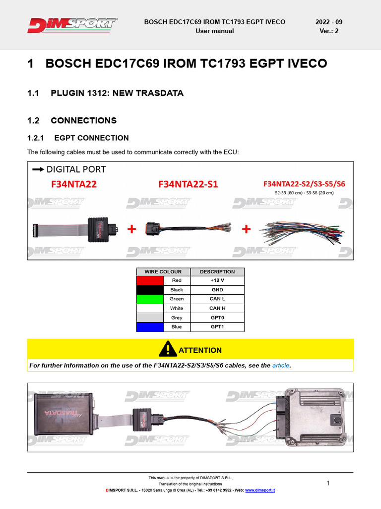 ECUTools Vietnam Pinout Dimsport Bench Mode Bosch EDC17C69 Iveco | PDF