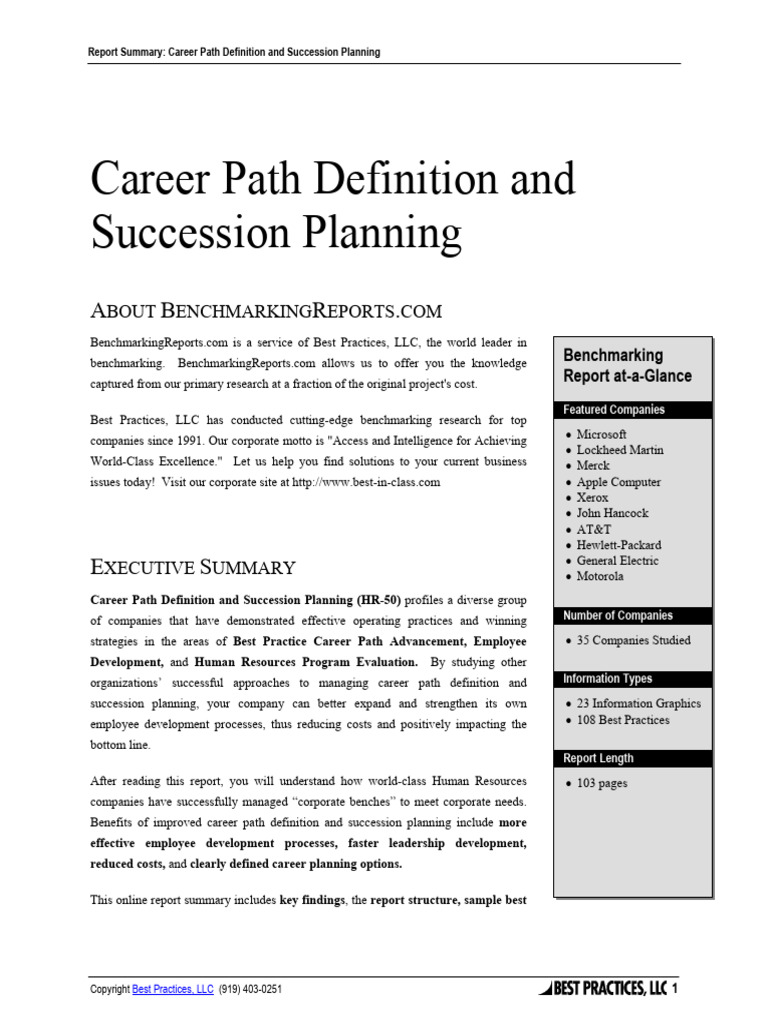 Career Path and Succession Planning | PDF | Leadership | Employment