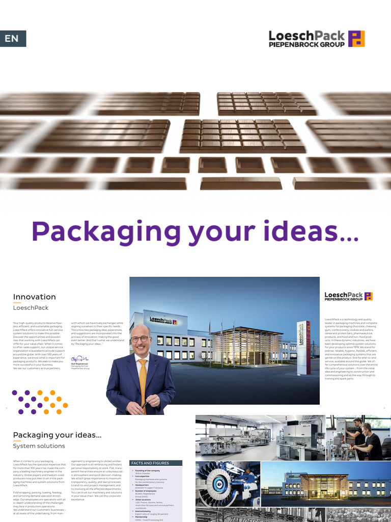 LoeschPack Chocolate Packaging Solutions | PDF | Sustainability