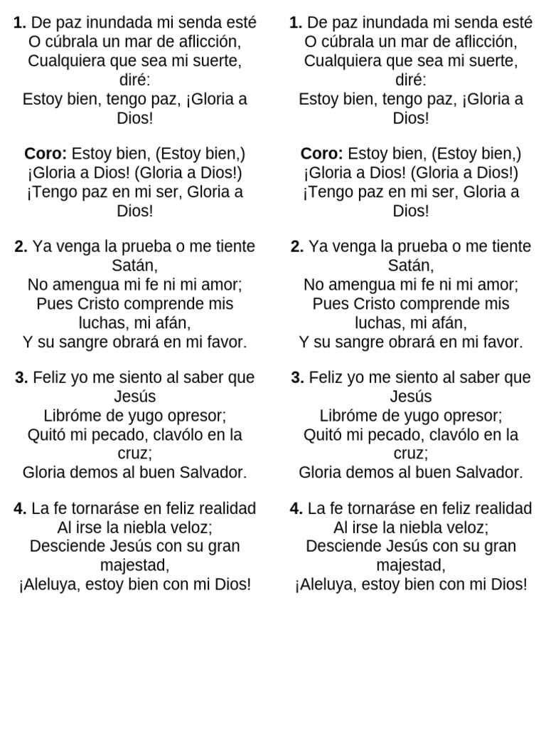 Himno "Estoy Bien con Mi Dios" | PDF