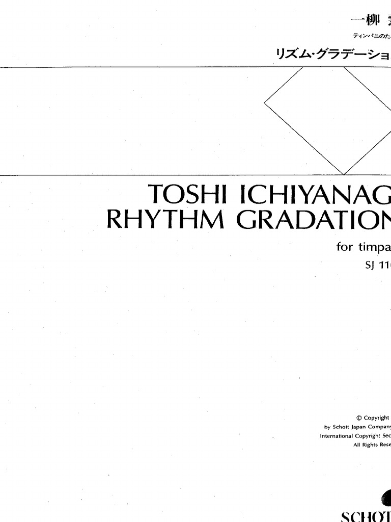 Rhythm Gradation - T.Ichiyanagi | PDF