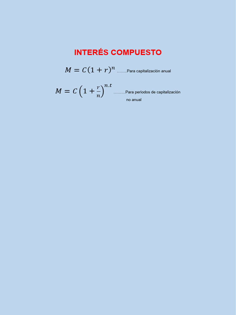 Interes Compuesto | PDF