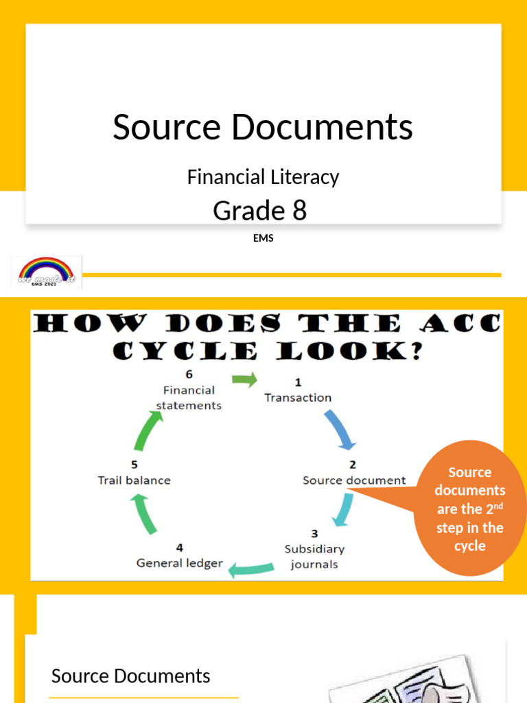 Understanding Source Documents in EMS | PDF | Cheque | Banks
