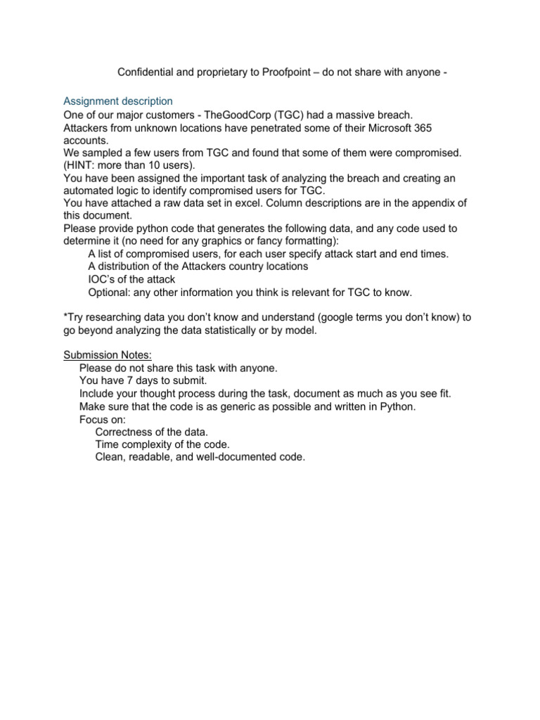 Home Assignment Data Engineer | PDF | Proxy Server | Information Technology