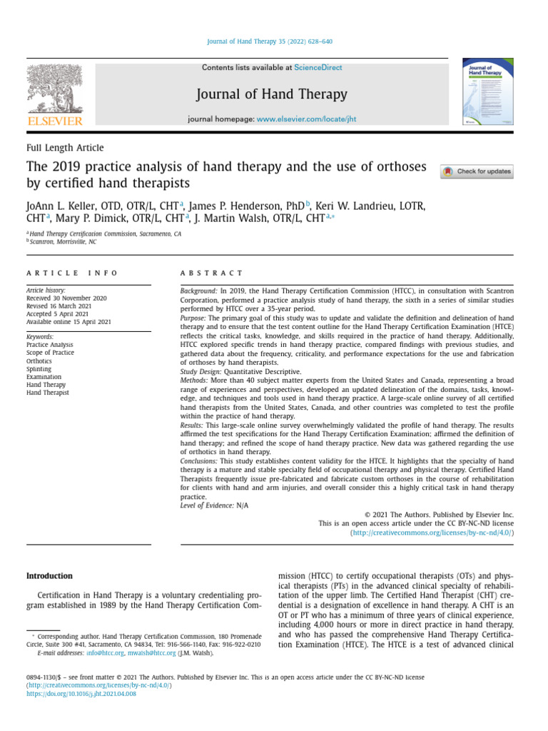 Hand Therapy Exam Prep Insights 2021 | PDF | Physical Therapy ...