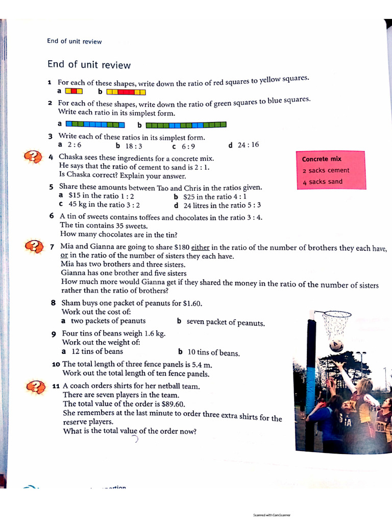 Grade 7B Exercises Ratio and Proportion. | PDF