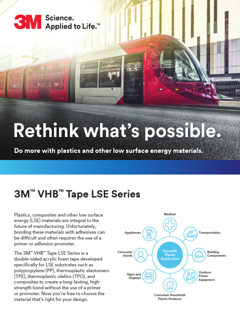 3m Flyer - 3m VHB Tape Lse Series | PDF | Materials