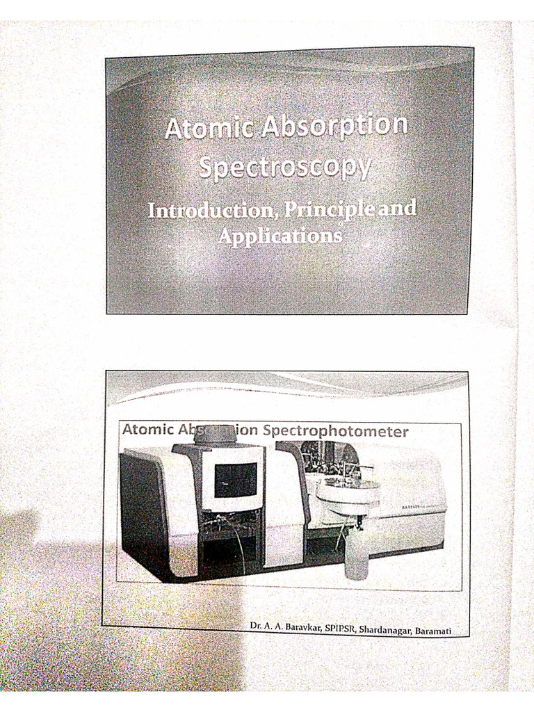 Atomic Absorption Spectros | PDF