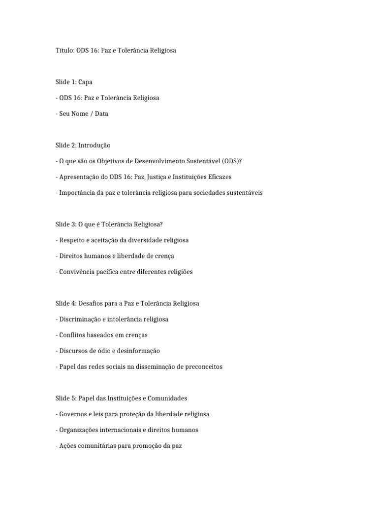 ODS16_Paz_Tolerancia | PDF