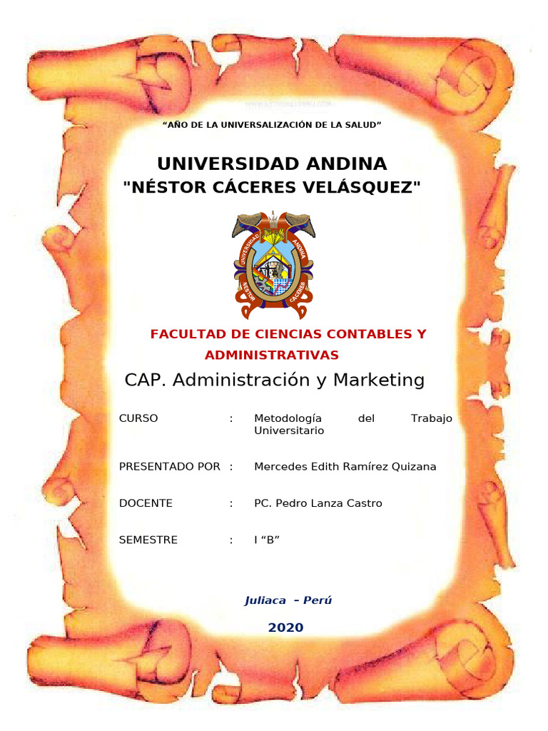 Caratula UANCV Admin | PDF