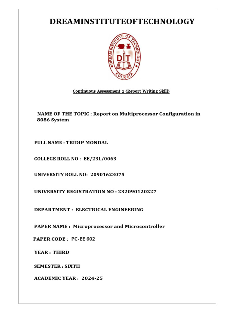 Multiprocessor Configurations in 8086 | PDF | Central Processing Unit | Parallel Computing