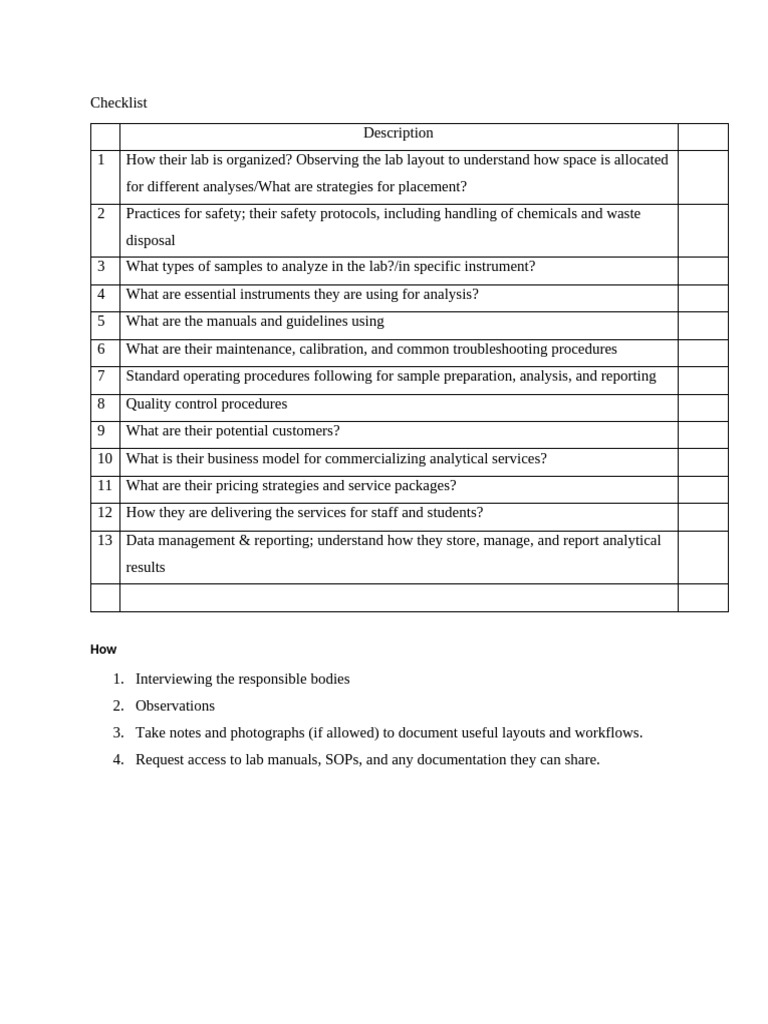 Gap Checklist | PDF