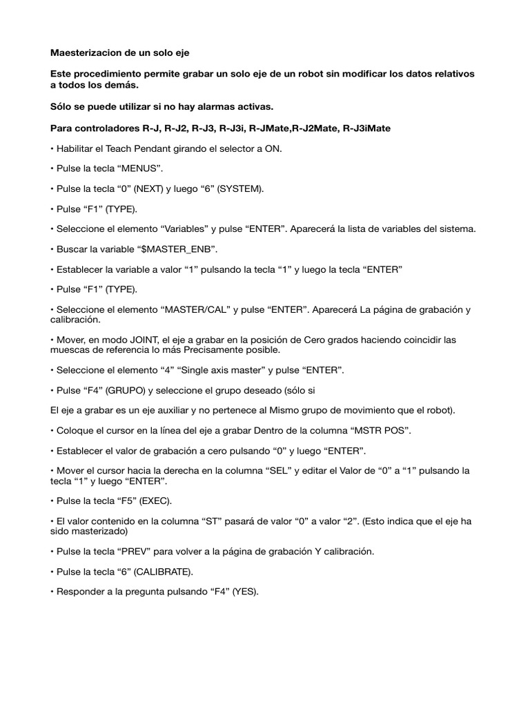 2024 08 Masterizacion Un Solo Eje | PDF