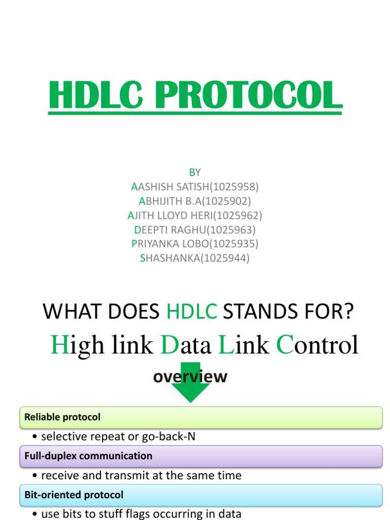 HDLC Protocol Overview | PDF