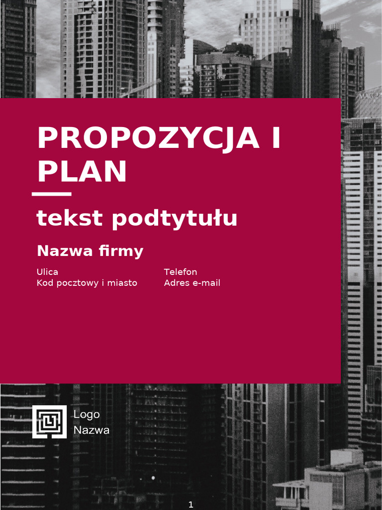 Nazwa Firmy Plan Marketingowy | PDF