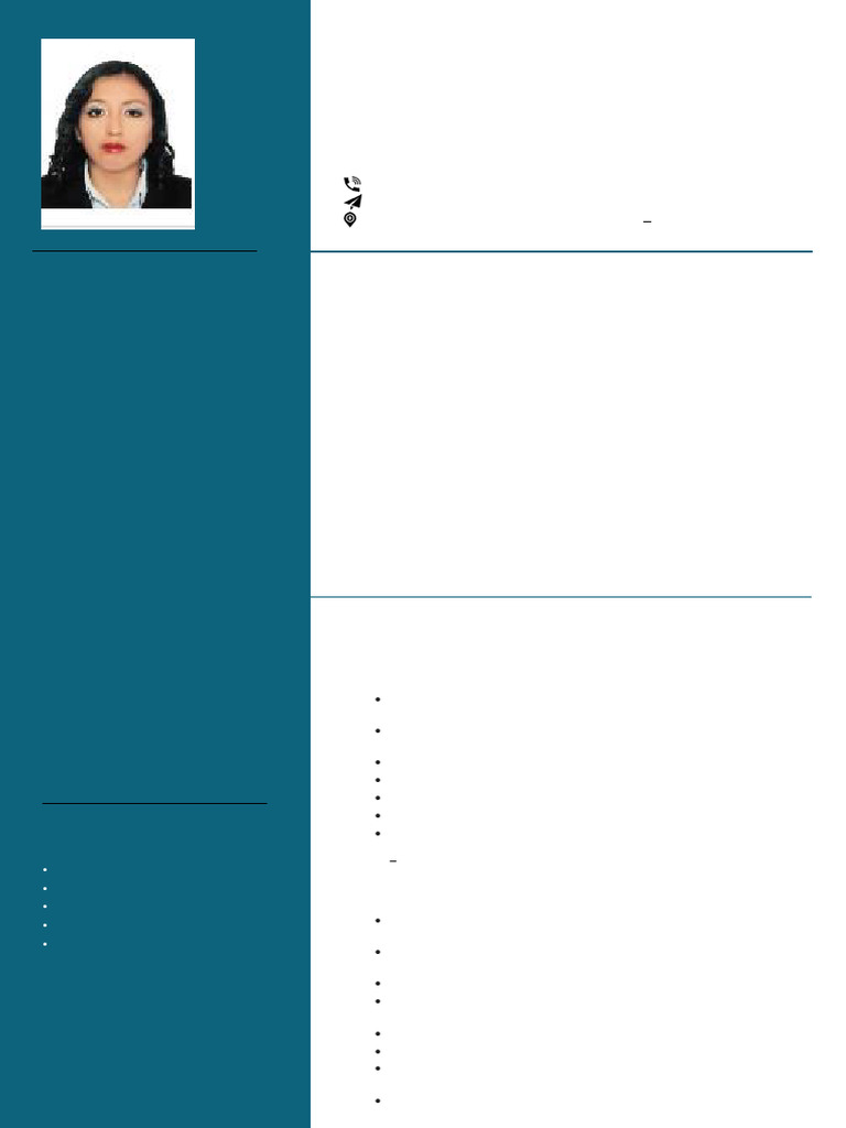 CV Fiorella Ponte Leguía | PDF | Contabilidad | Business