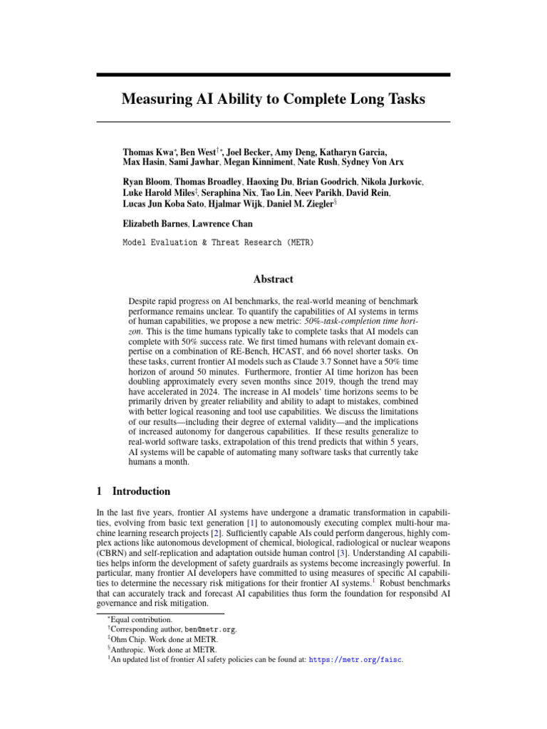 AI Task Completion Time Metrics | PDF | Artificial Intelligence ...