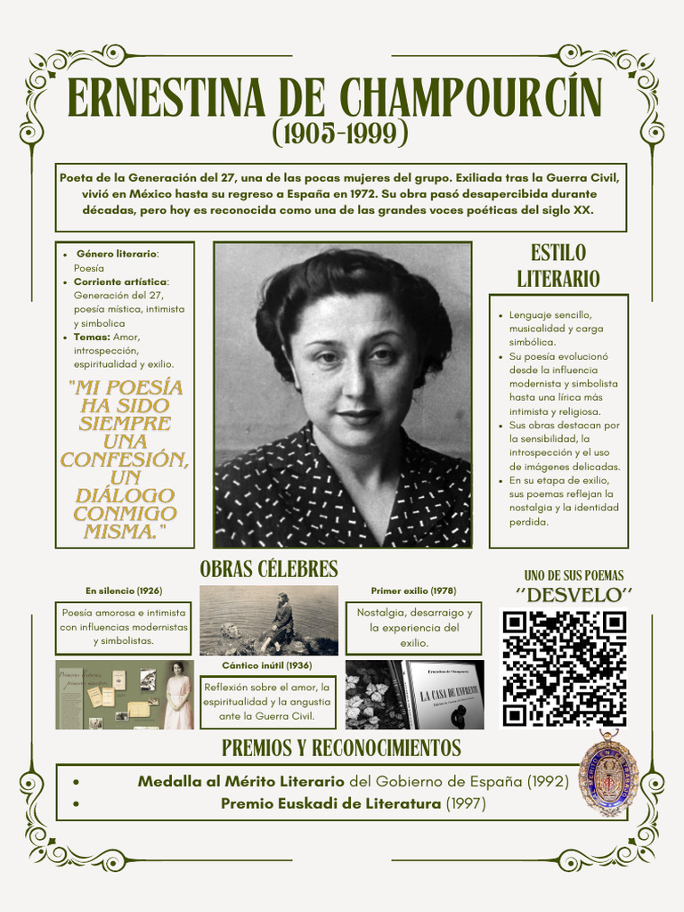 Ernestina de Champourcín | PDF | Poesía | Escritura