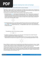 Class 11 NCERT Hydrocarbons Overview | PDF