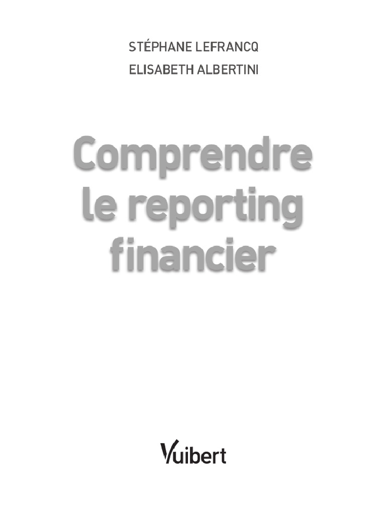 Comprendre Le Reporting Financier | PDF