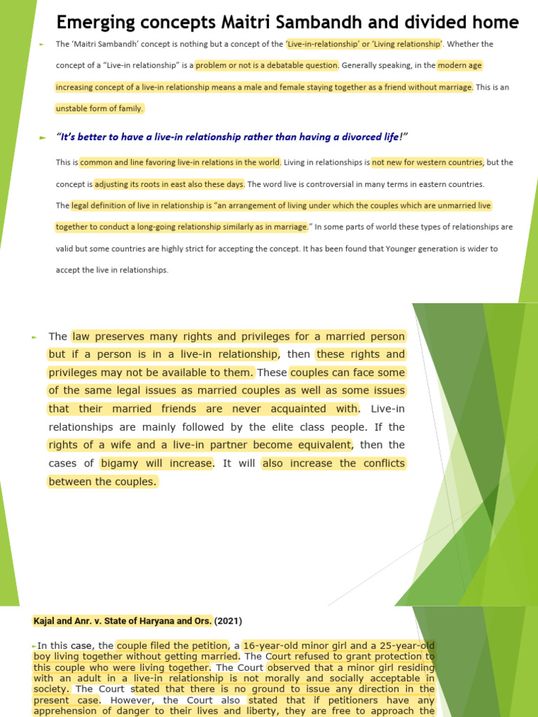 Maitri Samband & Divided Home | PDF | Cohabitation | Marriage