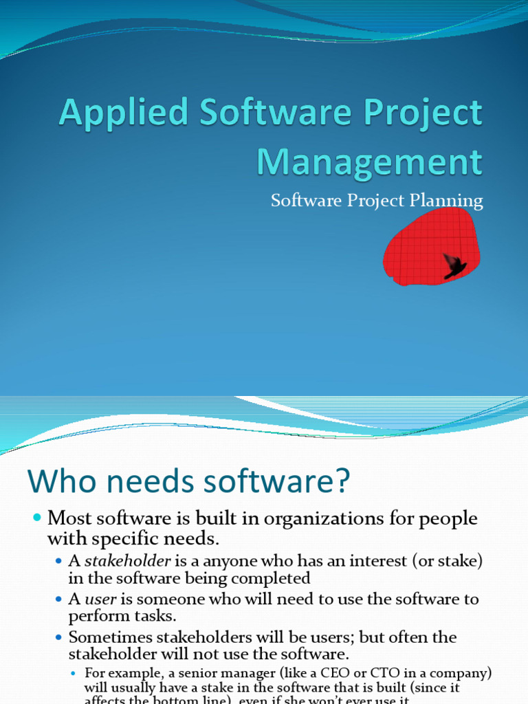 02 Software Project Planning | PDF | Project Management | Software