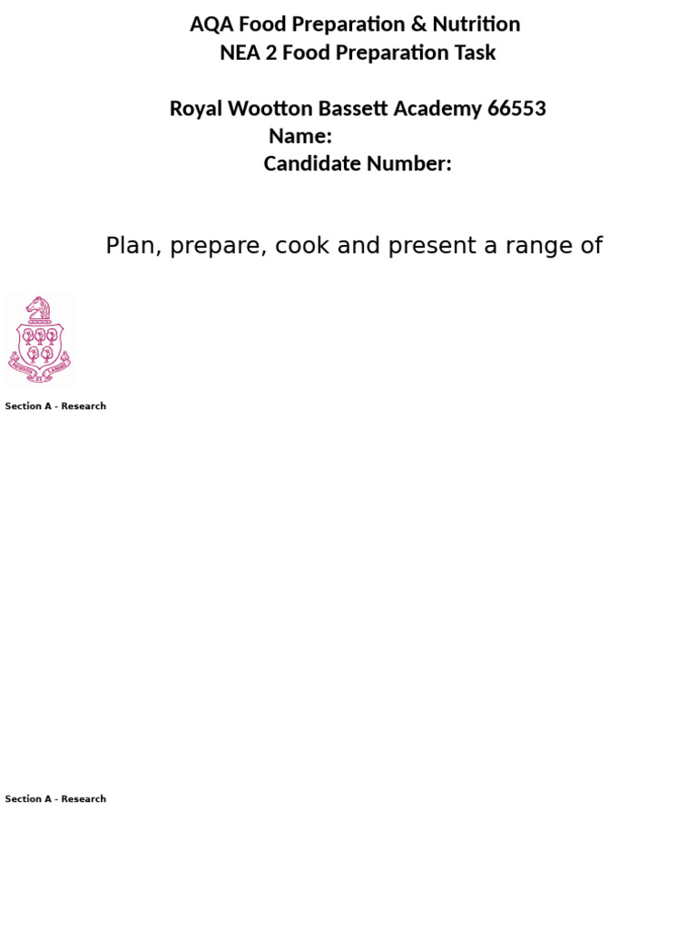 Nea2 Student Template Kne | PDF