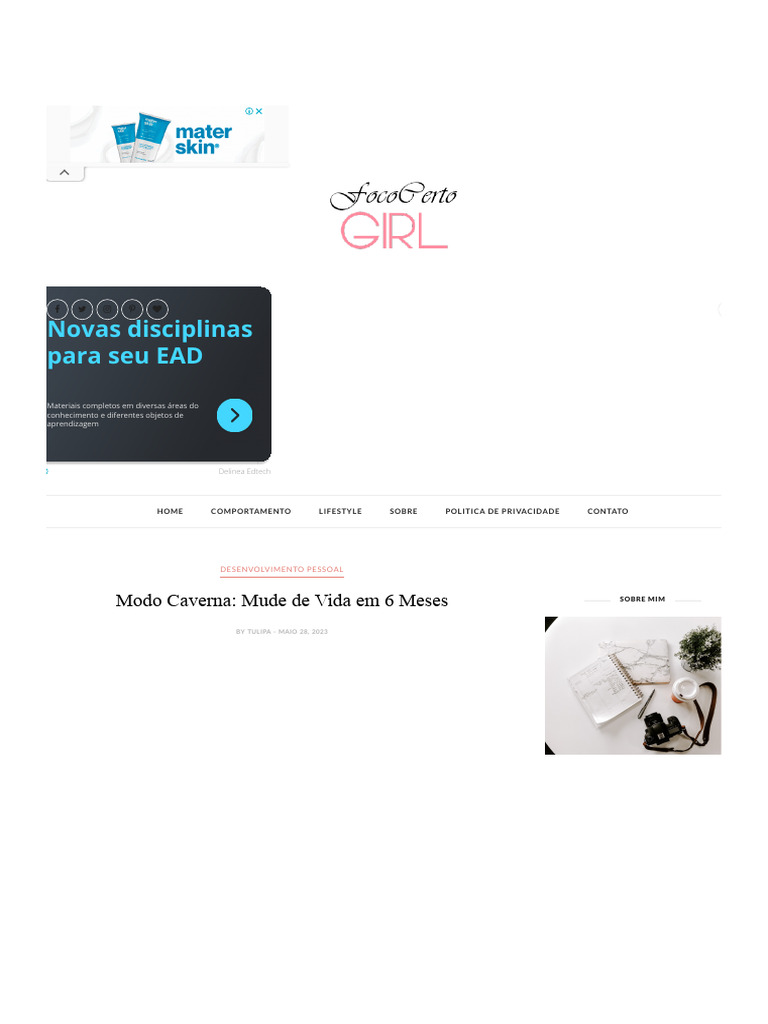 Modo Caverna - Mude de Vida em 6 Meses | PDF | Aprendizado