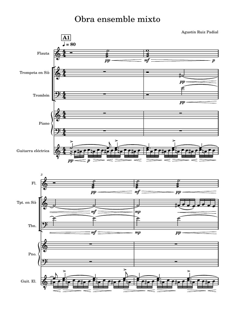 Obra Ensemble Mixto Guay 6 | PDF