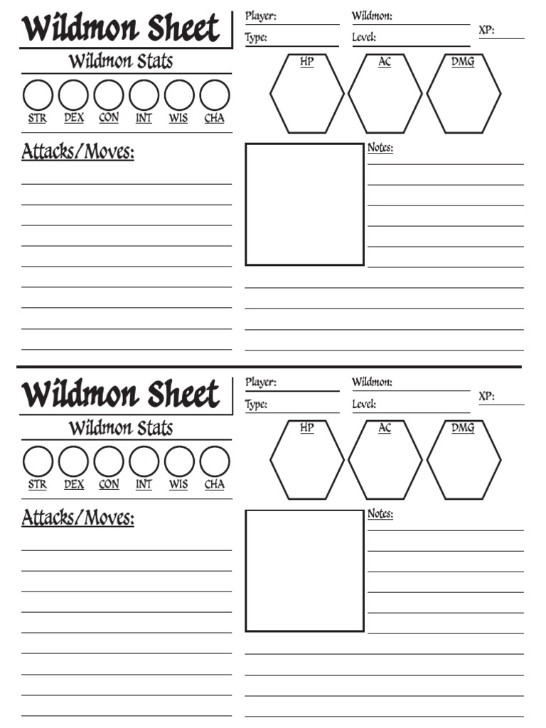 Wildmon Sheet | PDF