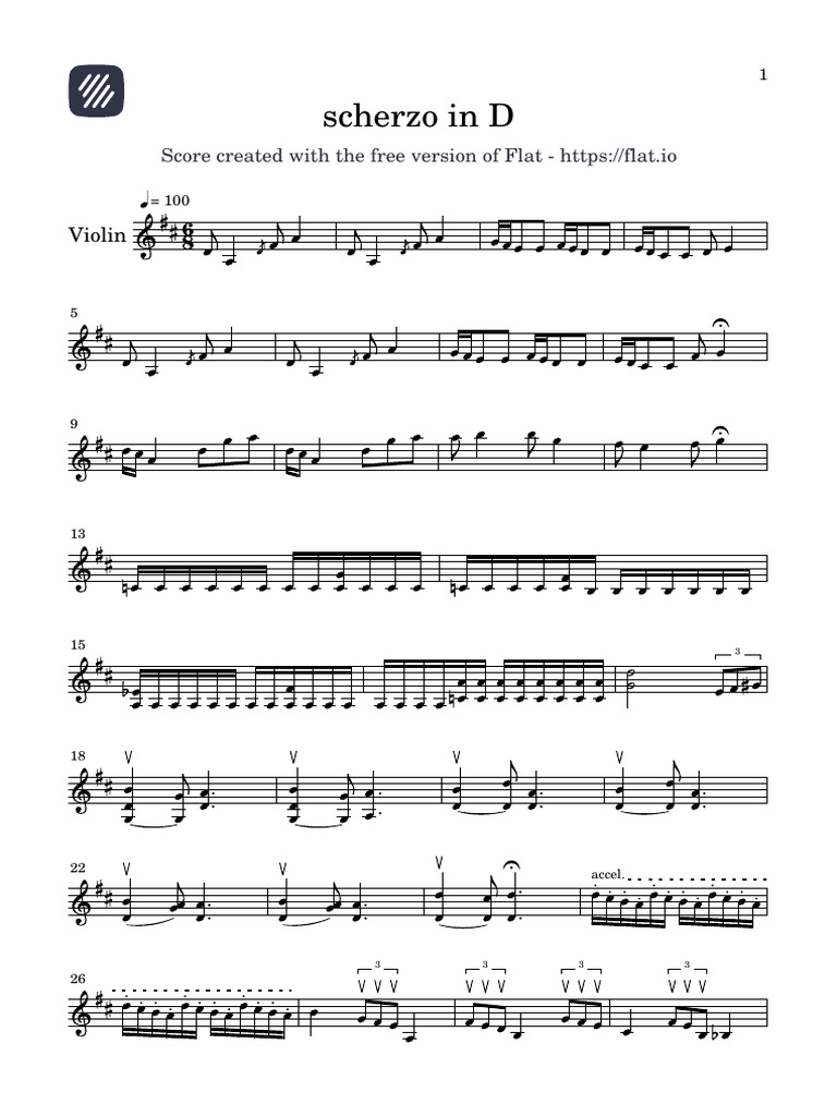 Scherzo in D - 20244515114557 | PDF