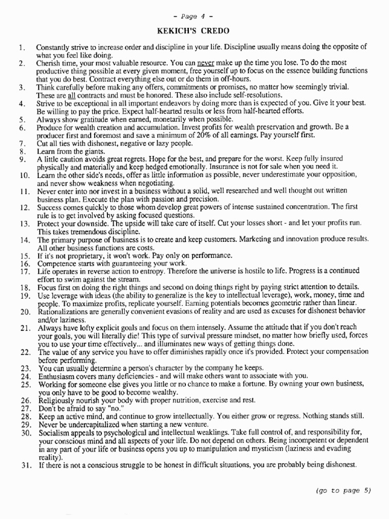 100 Rules of Living-1 | PDF