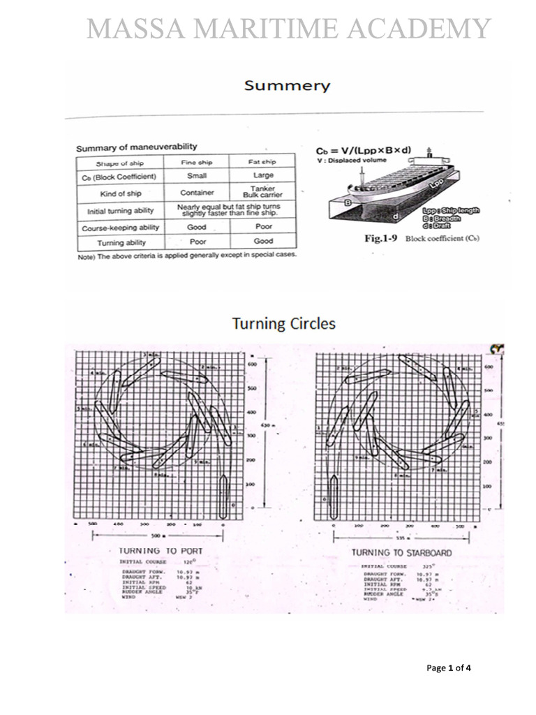 8a Turning Circle Diagrams | PDF