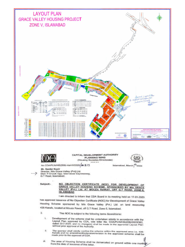 Grace Valley NOC & Layout Plan | PDF
