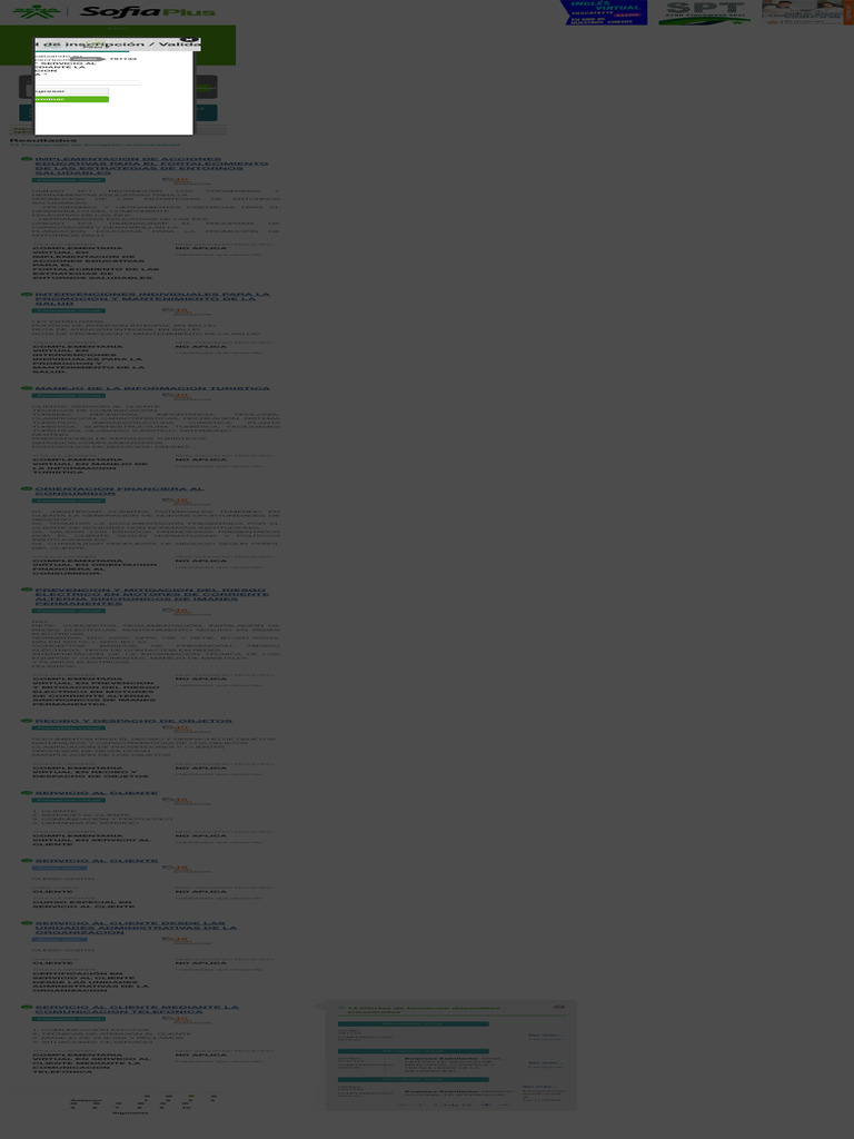 Buscar Oferta de Programas Sofia Plus | PDF | Servicio al Cliente | Turismo