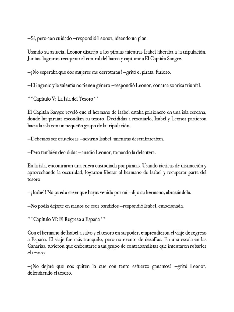 Título: Las Aventuras de Isabel y Leonor | PDF