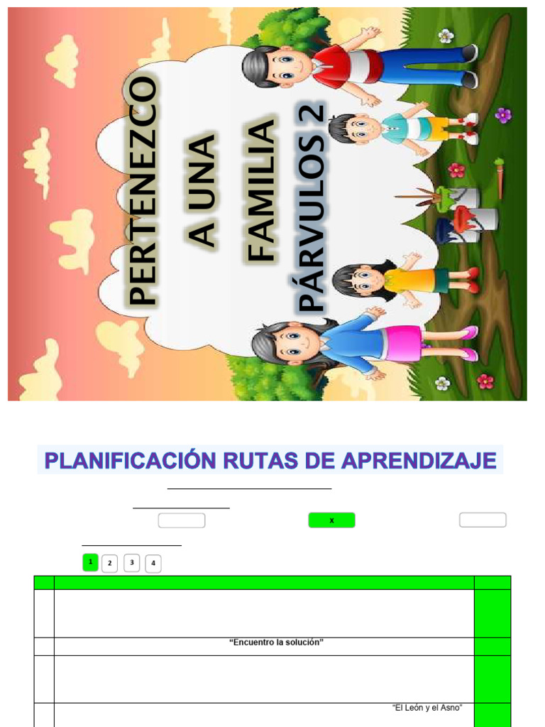 Pertenezco A Una Familia | PDF | Educación de la primera infancia | Dibujo