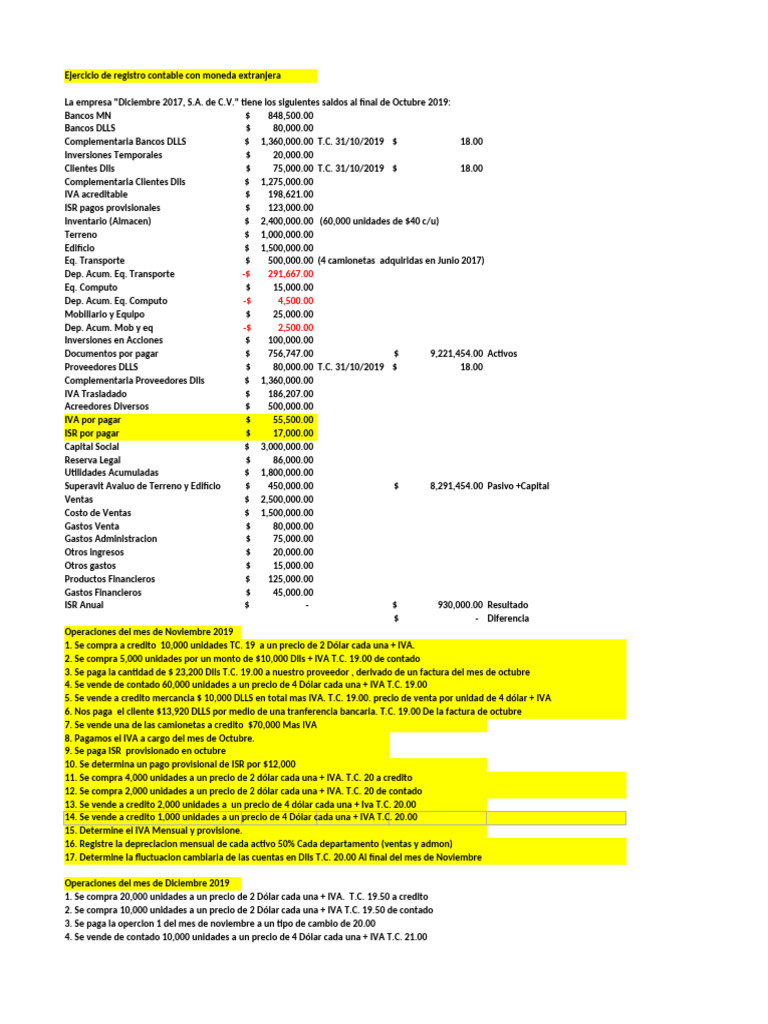 Nif B-15 Ejercicio Clase Alumno Solucion Noviembre | PDF | Inversiones | Negocios económicos